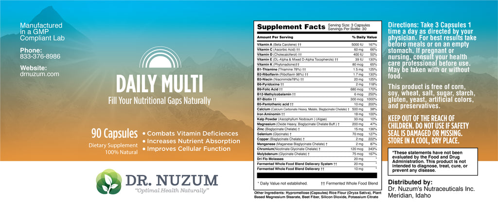 Daily Multi – Dr. Nuzum's Nutraceuticals